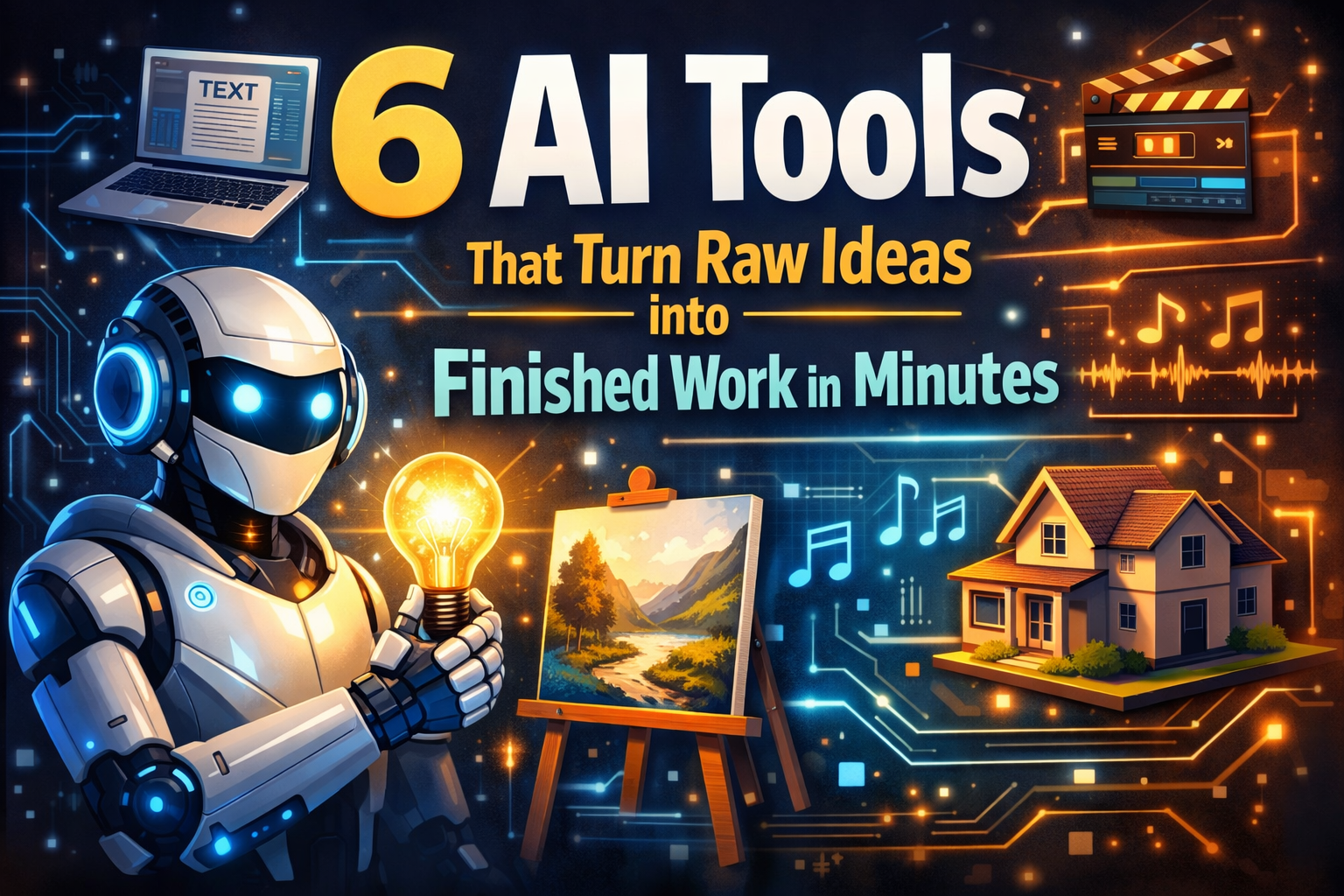 6 AI Tools That Turn Raw Ideas into Finished Work in Minutes ...